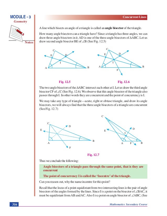 Concurrent Lines Geometry