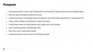 "Concurrent React 18. "I might do it later"", Mykola Yenin | PPTX | Web Development | Internet