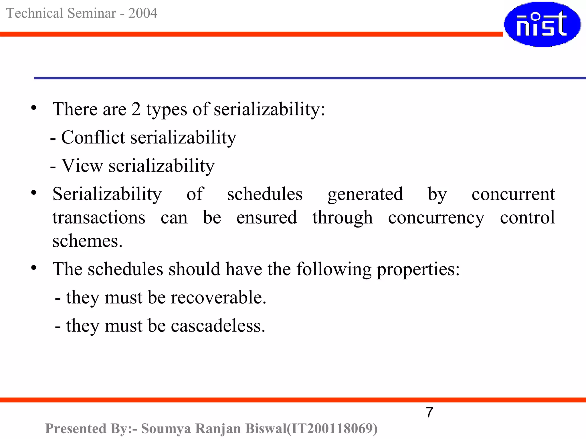 Concurrent transactions | PPT