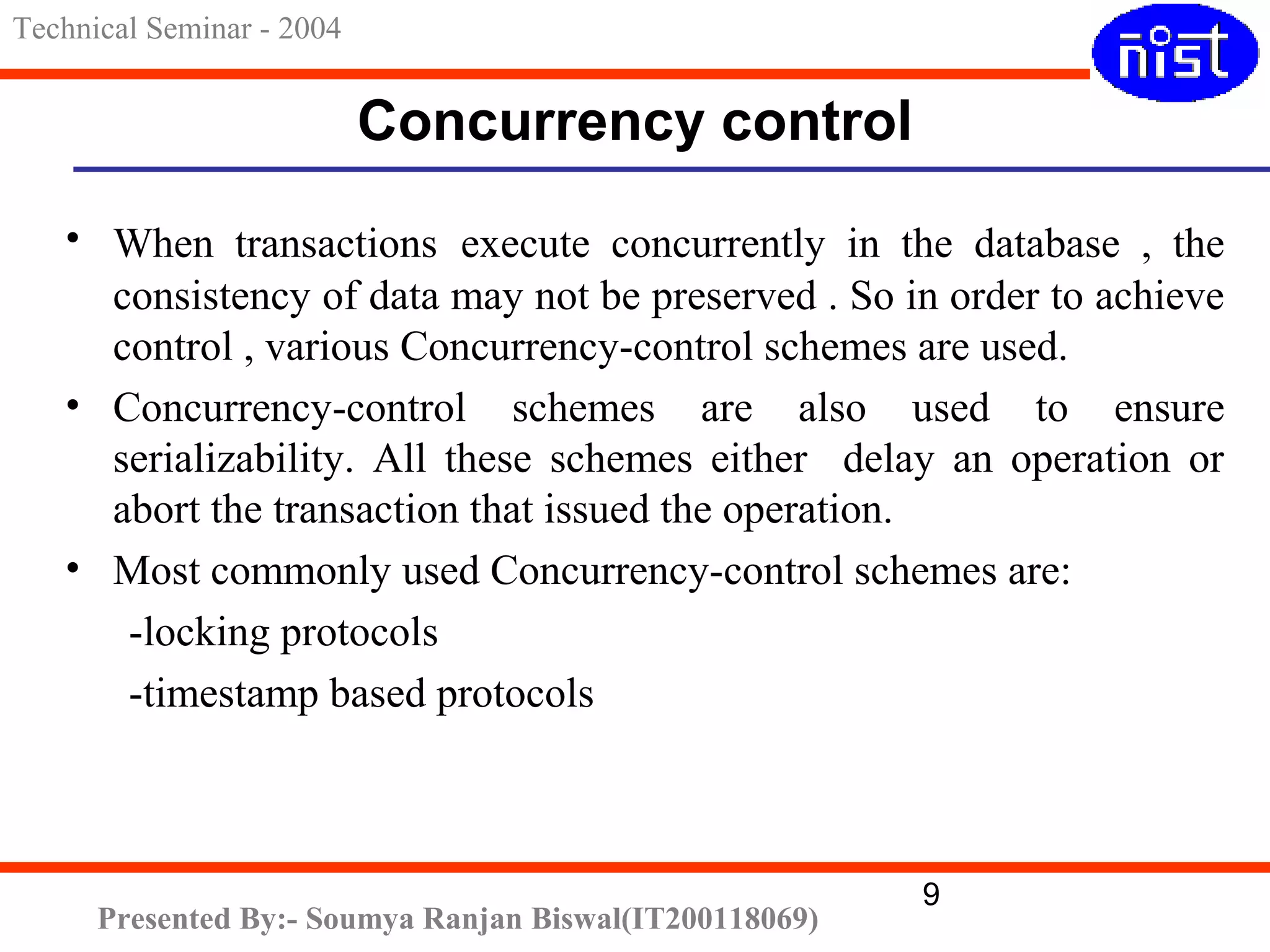 Concurrent transactions | PPT
