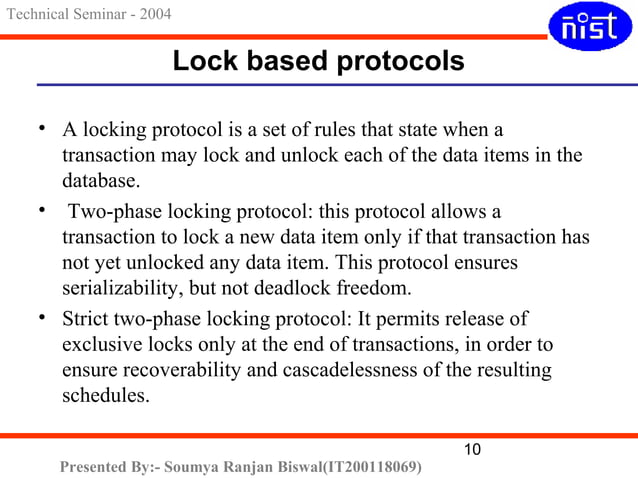 Concurrent transactions | PPT