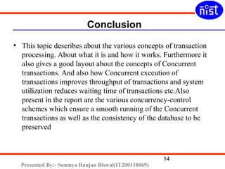 Concurrent transactions | PPT