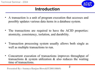 Concurrent transactions | PPT