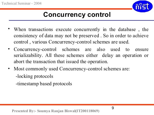 Concurrent Transactions