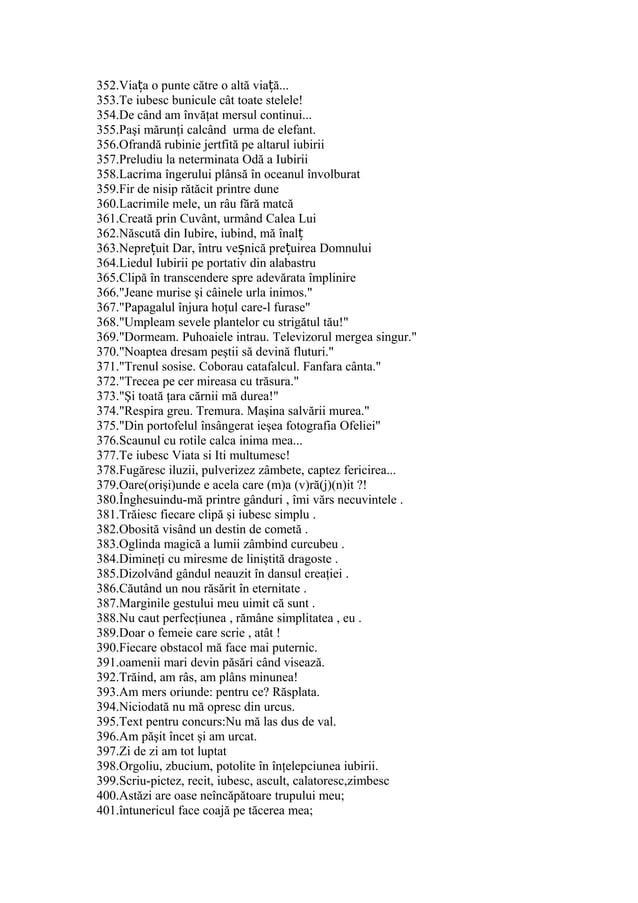Lista cu toate ''textele'' înscrise în concursul 'Povestea vieții tale în doar șase cuvinte'' | PDF