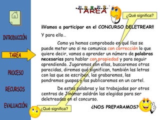 Concurso de deletreo. | PPT