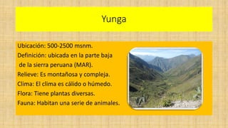 Las 8 regiones del Perú | PPTX
