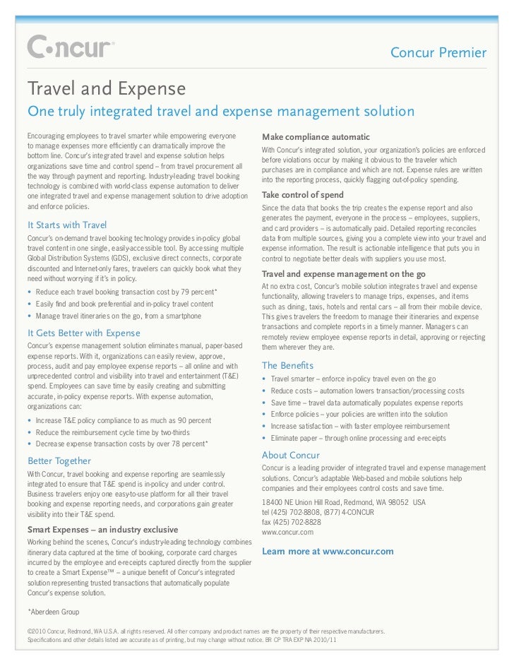 Concur travel expense management