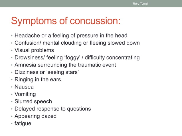 Concussion | PPTX