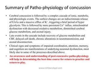 Sports Concussion & Its Assessment | PPT