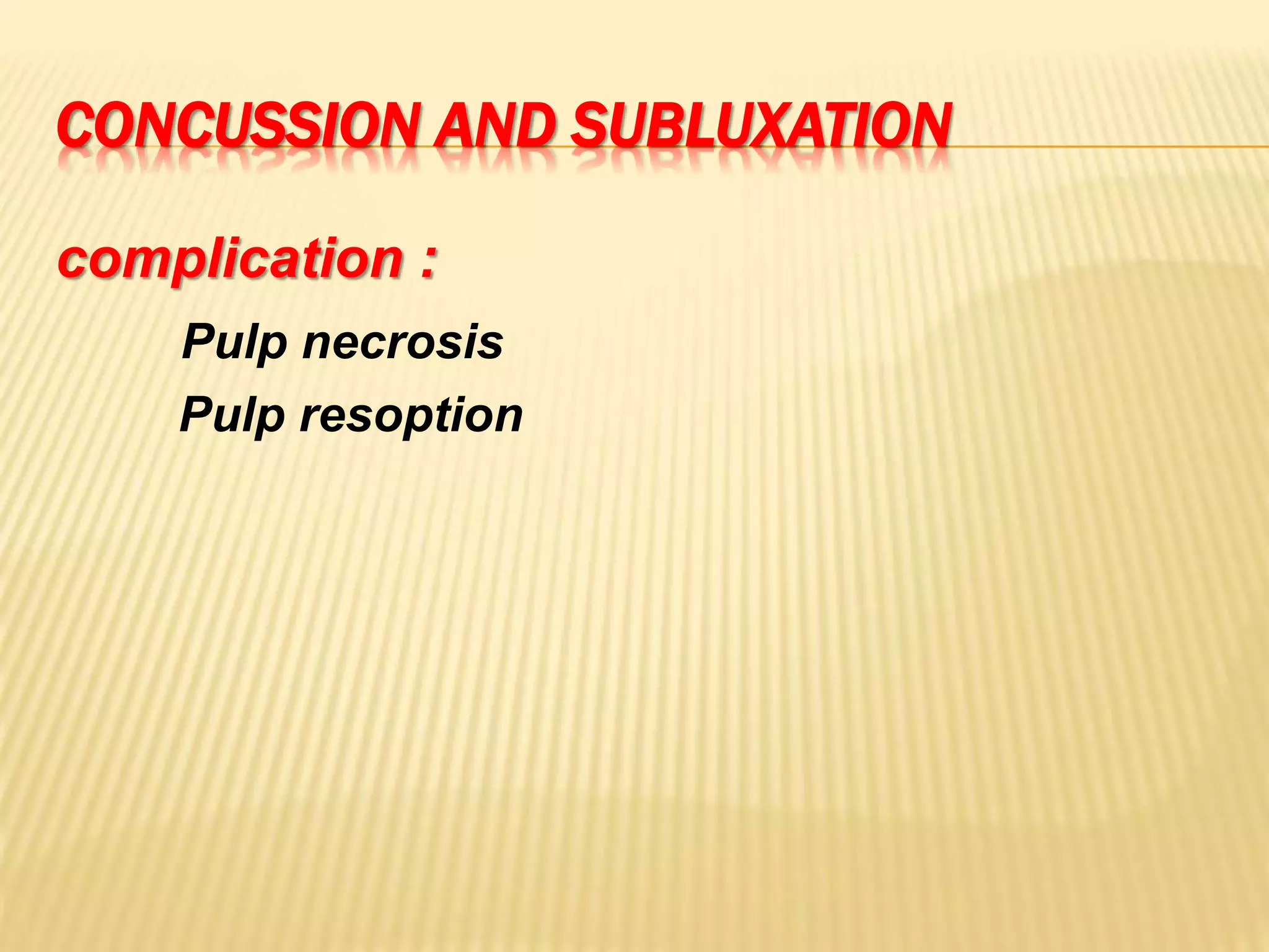 Concussion and subluxation | PPTX