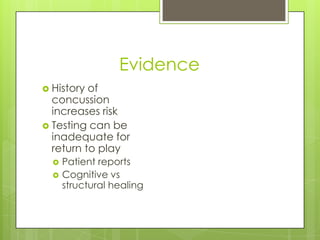 Concussion presentation | PPTX