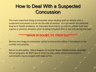 Concussions In Football | PPTX