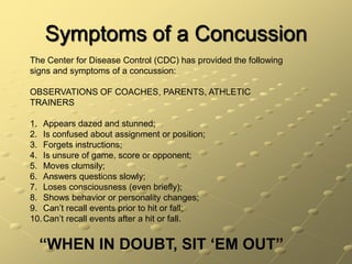 Concussions In Football | PPTX