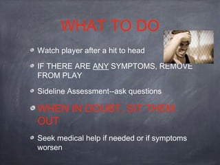 Concussion slideshow | PPT
