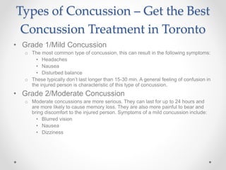 Concussion treatment and speech therapy | PPTX