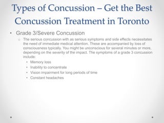Concussion treatment and speech therapy | PPTX