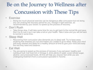 Concussion treatment and speech therapy | PPTX