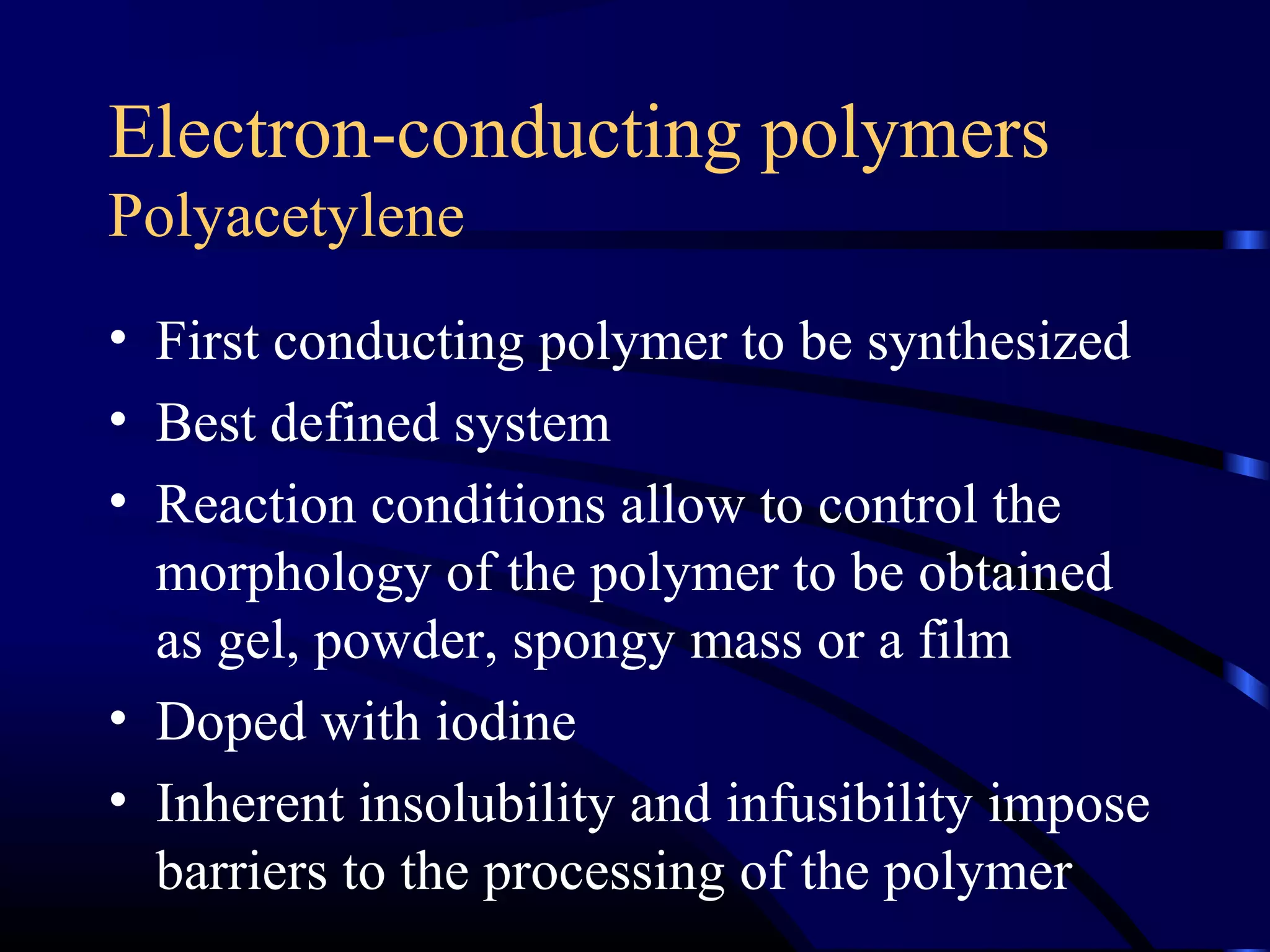 CONDUCTING POLYMERS | PPT