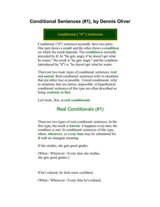 Condational sentences | PDF