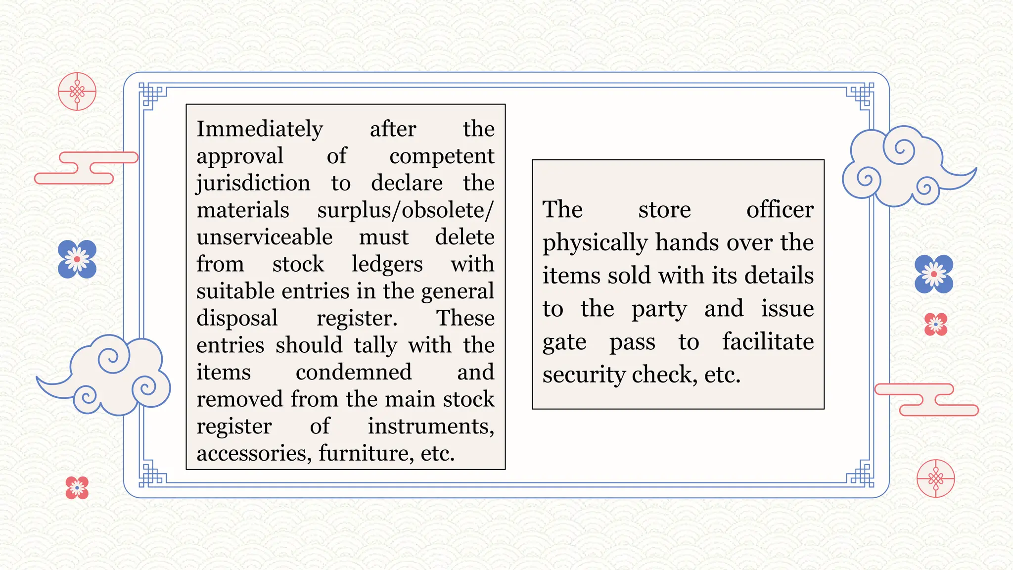 CONDEMNATION OF EQUIPEMENTS IN MANAGEMENT .pptx