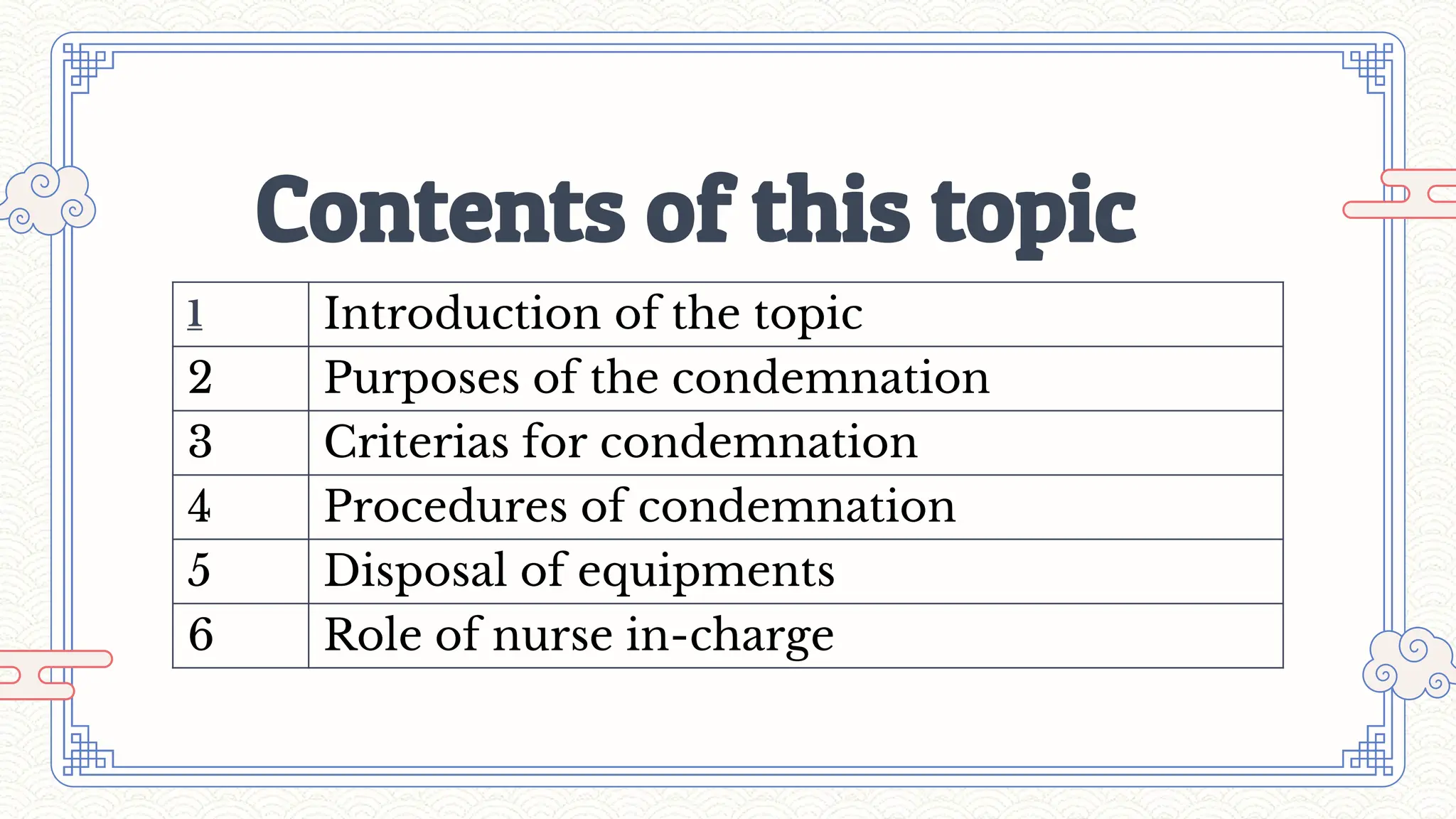 condemnation is a process disposed of unused material | PPTX