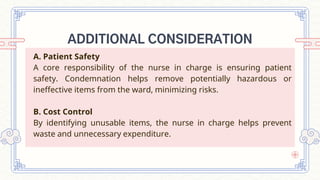 condemnation is a process disposed of unused material | PPTX