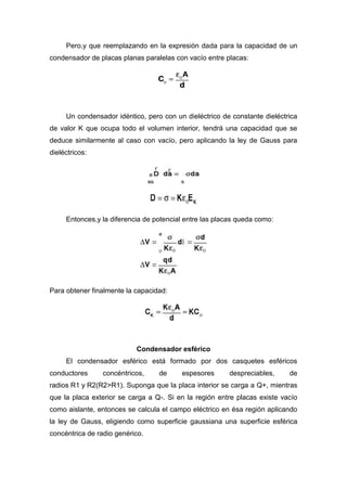 Condensadores fisica ii | DOCX
