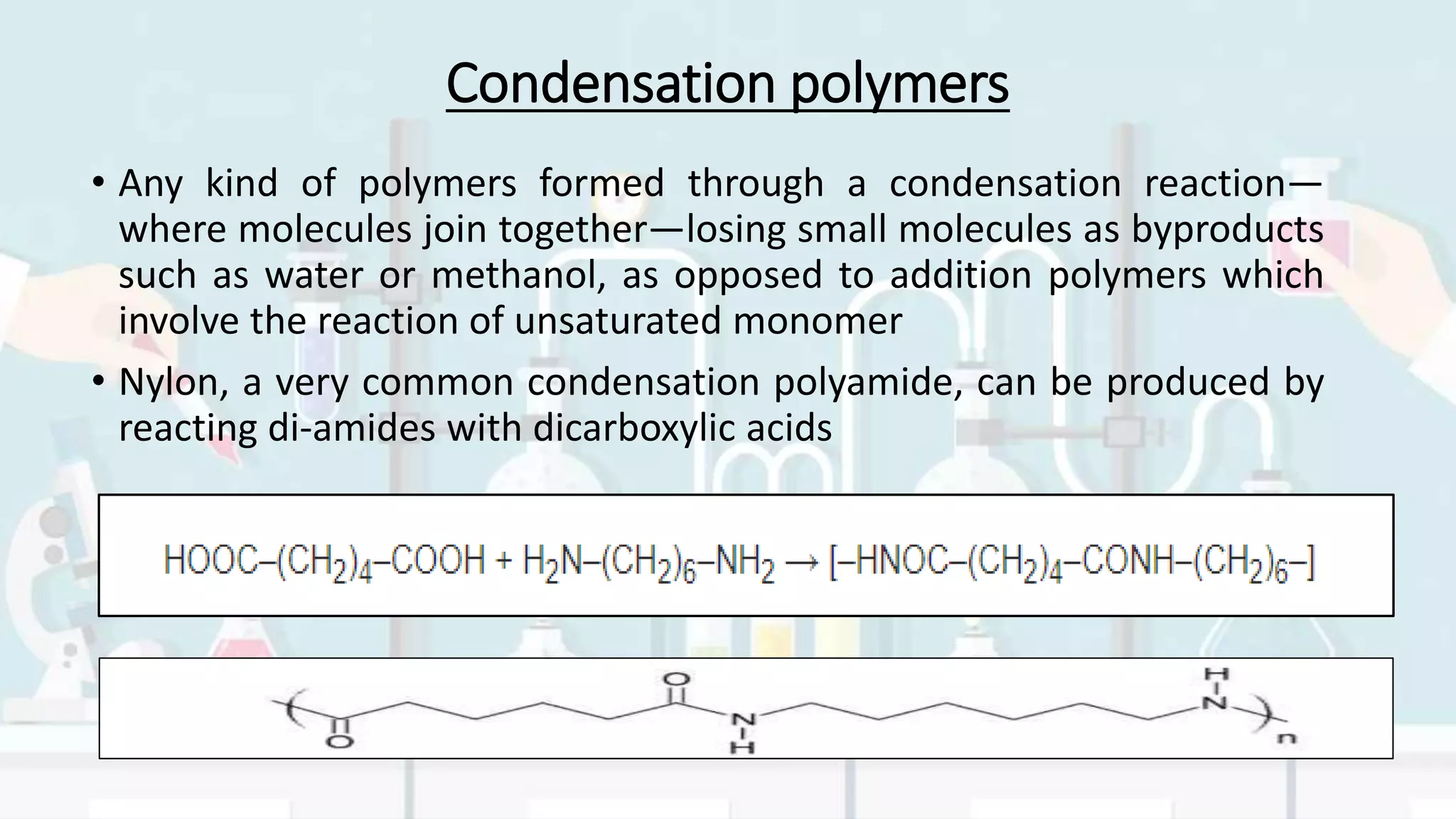 Condensation reactions | PPTX | Chemistry | Science