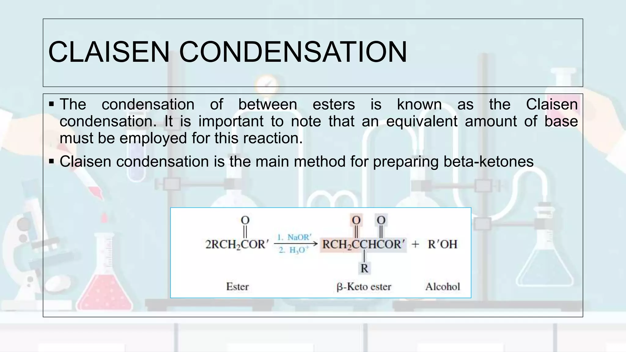 Condensation reactions | PPTX | Chemistry | Science
