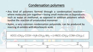 Condensation reactions | PPTX
