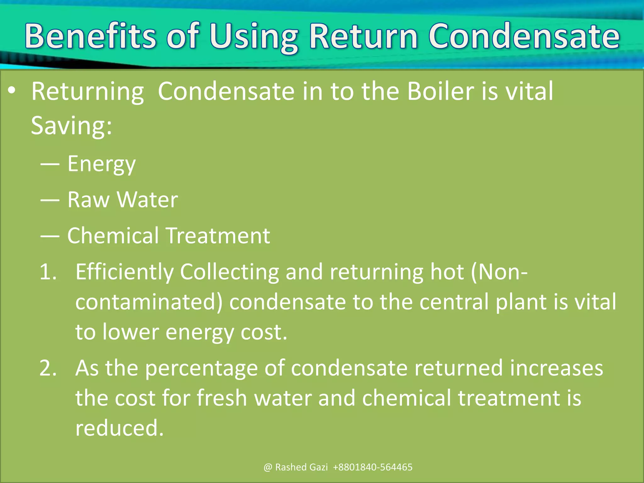 Condensate water treatment presentation | PDF