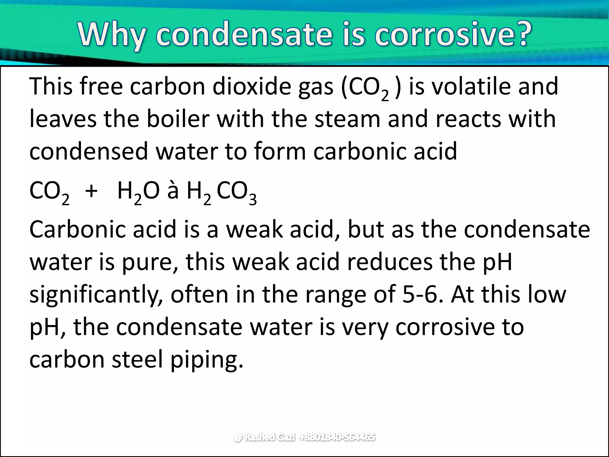 Condensate water treatment presentation | PDF