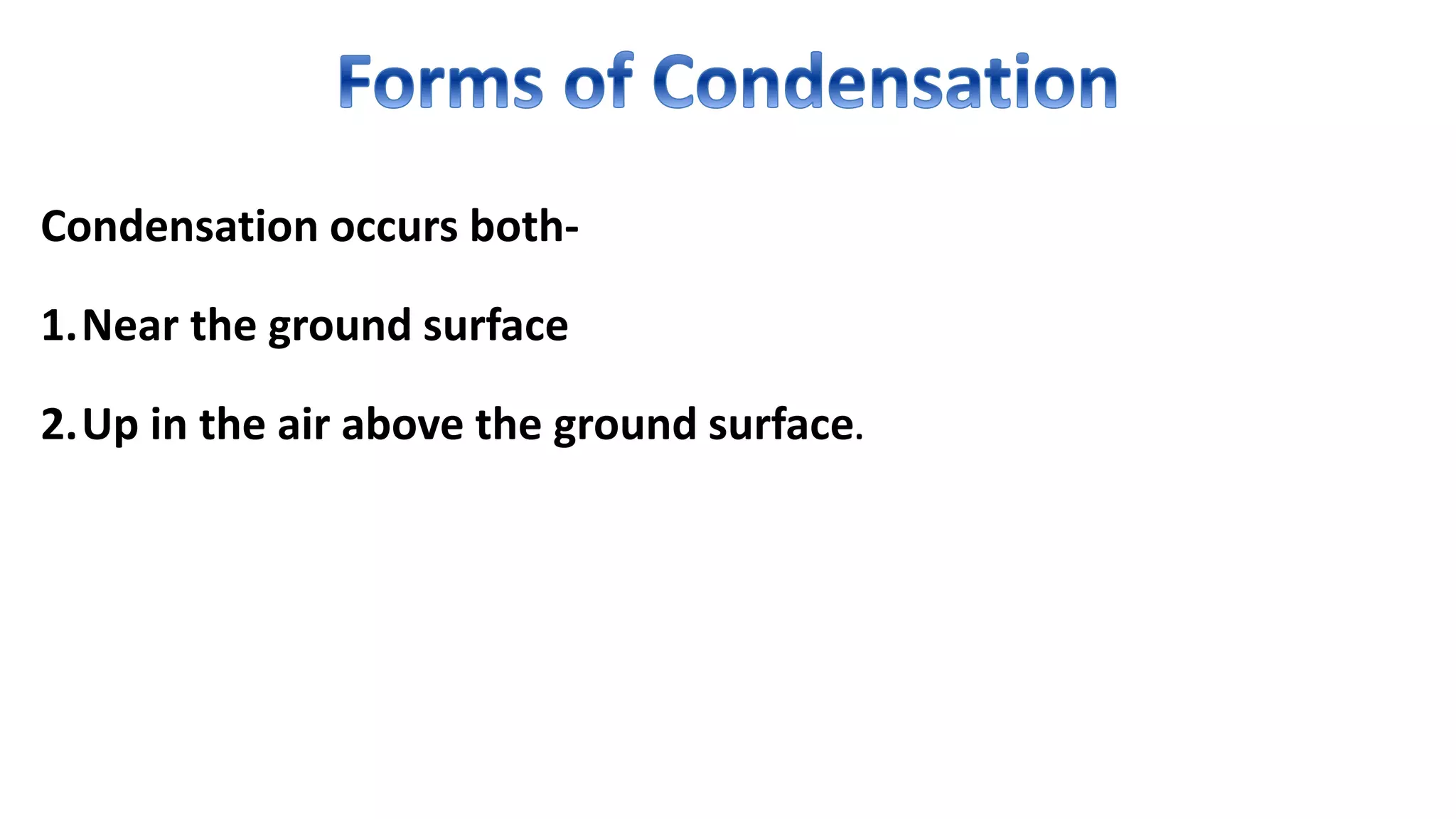Condensation | PPTX