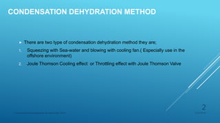 Condensation dehydration method | PDF