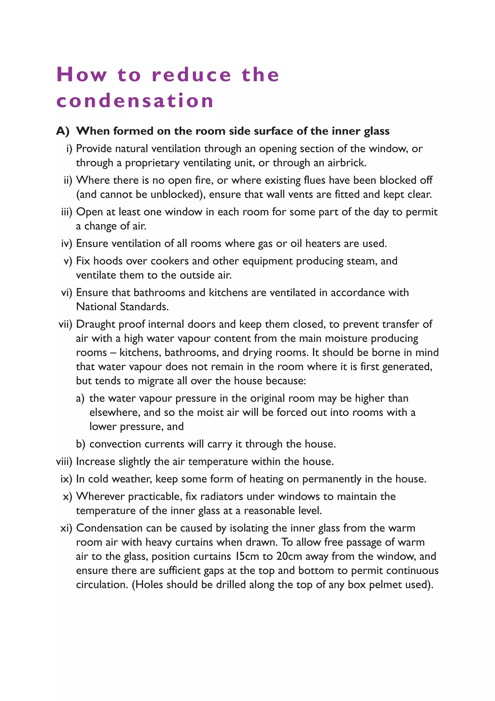 Condensation guide by brighter home solution | PDF
