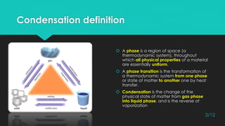 Condensation on vertical surface | PDF