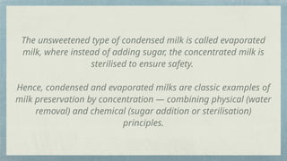 Condensed milk presentation .....Definition ; Composition and Standards ...