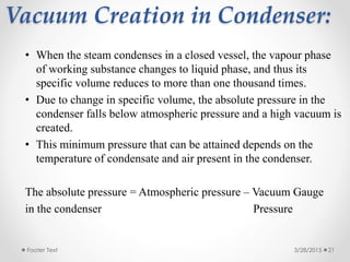 Steam Condensers | PPTX