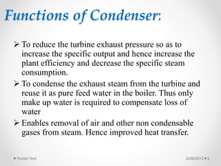 Steam Condensers | PPTX