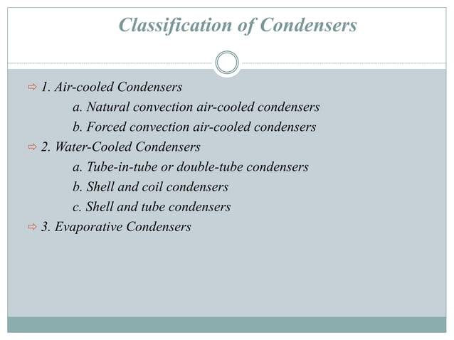 Condenser | PPTX | Home Entertainment Systems | Consumer Electronics