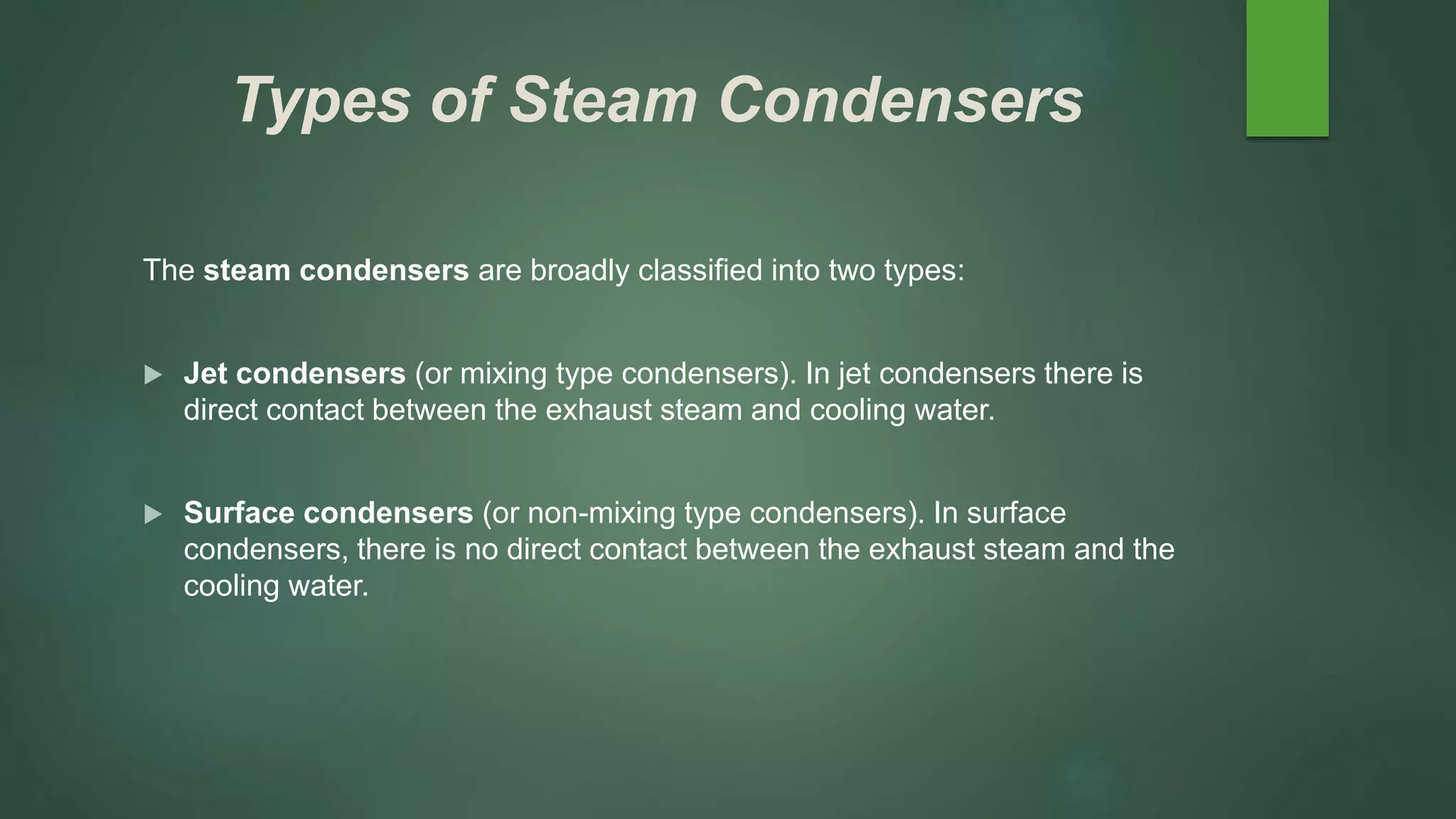 Steam Condenser types,function, tube test, condenser vacuum | PPTX