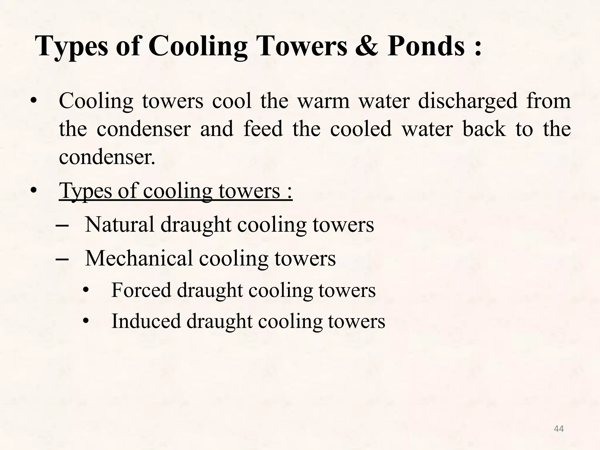 Condenser and cooling tower | PPTX | Power and Energy Industry | Industries