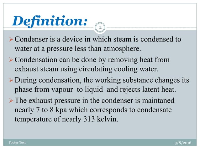 Condenser and its types | PPTX