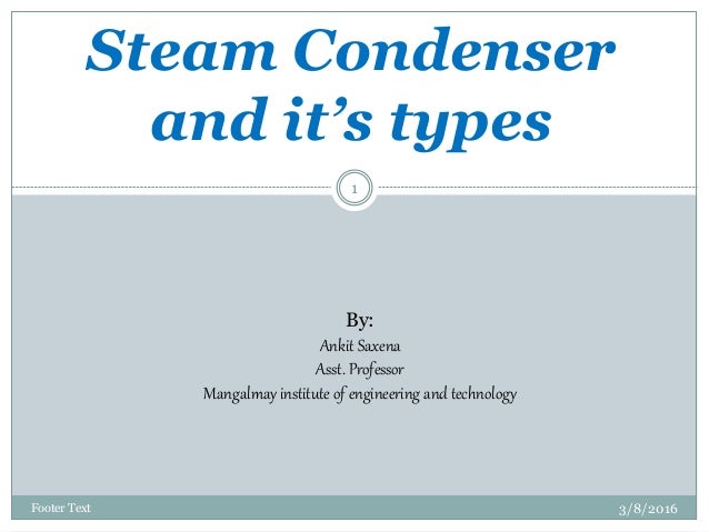 Condenser And Its Types