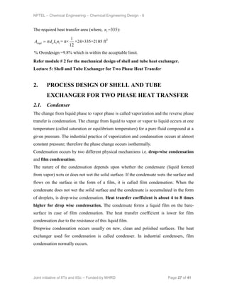 Condenser design | PDF