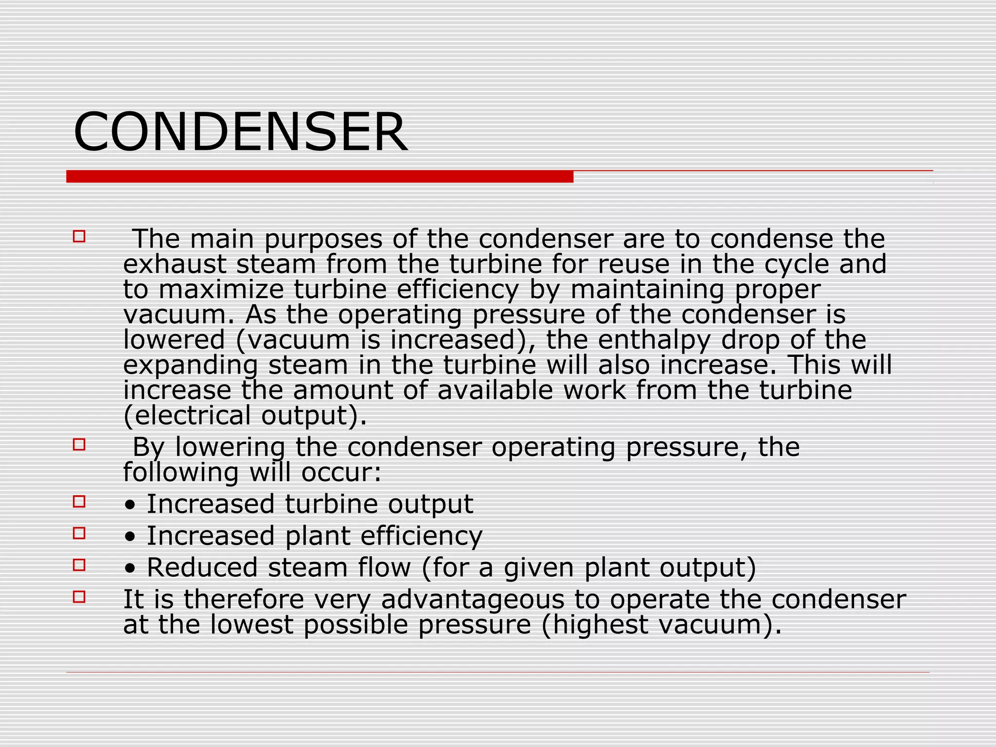 Condenser in thermal power plants | PPT