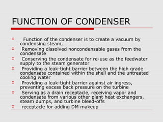 Condenser in thermal power plants | PPT