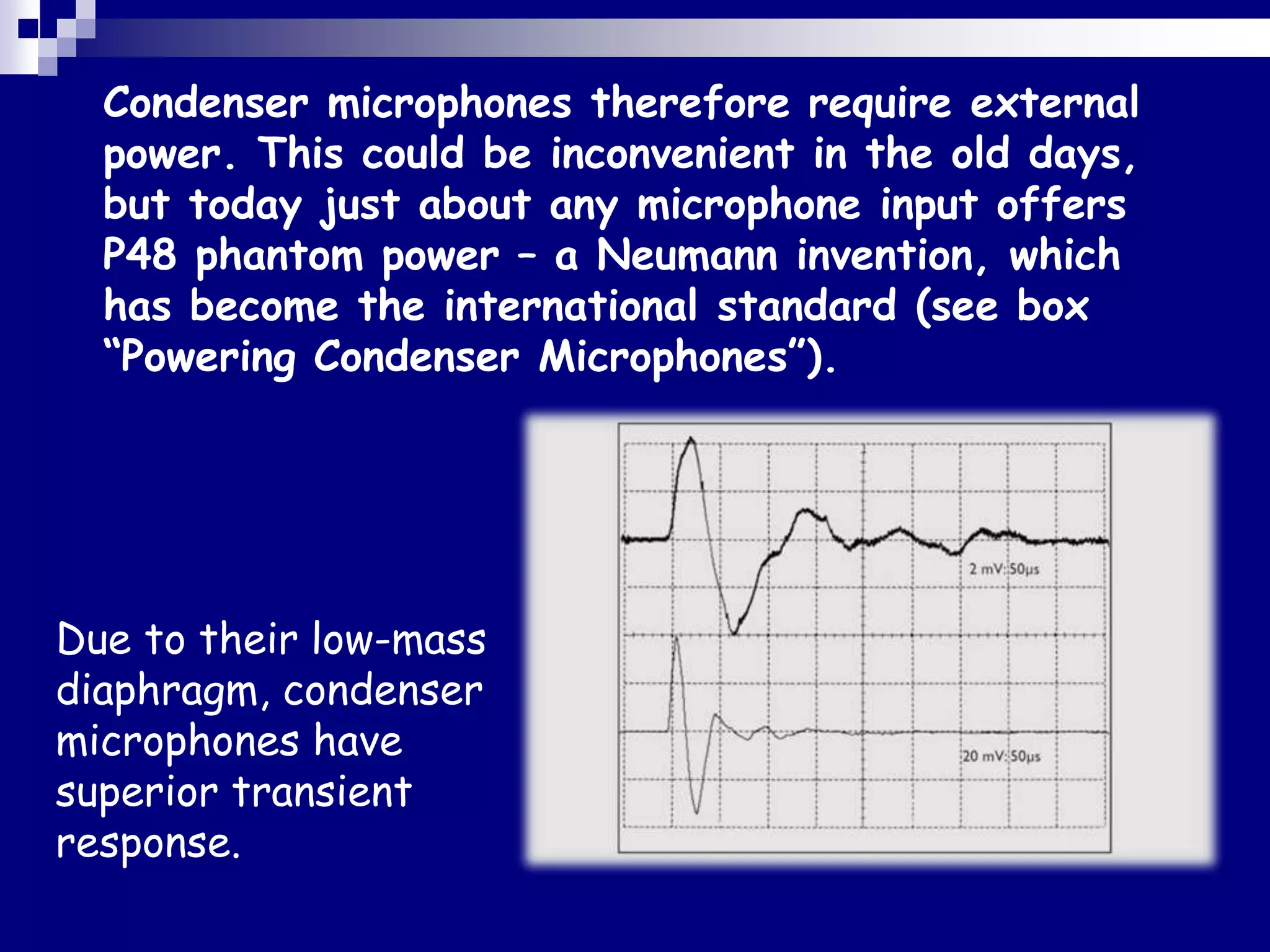 Condenser microphone | PPTX