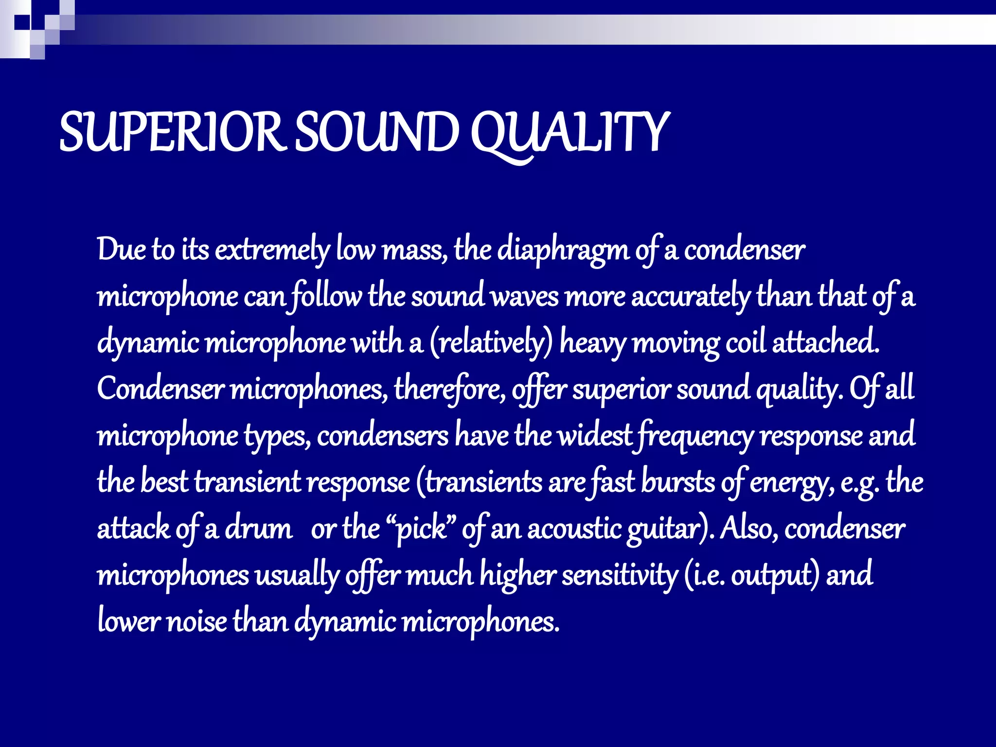 Condenser microphone | PPTX